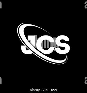JCS circle letter logo design with circle and ellipse shape. JCS ...