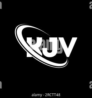 KJV logo. KJV letter. KJV letter logo design. Initials KJV logo linked ...