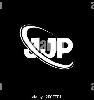 JJP circle letter logo design with circle and ellipse shape. JJP ...