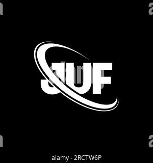 JUF logo. JUF letter. JUF letter logo design. Initials JUF logo linked ...