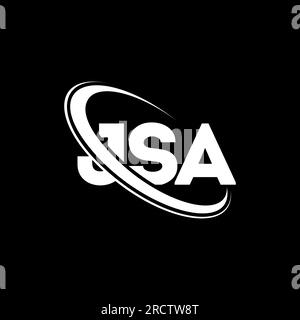 JSA logo. JSA letter. JSA letter logo design. Initials JSA logo linked ...