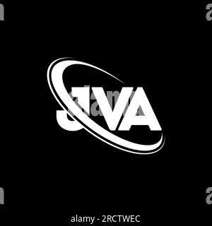 JVA logo. JVA letter. JVA letter logo design. Initials JVA logo linked ...