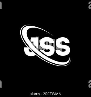 JSS circle letter logo design with circle and ellipse shape. JSS ...