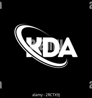 KDA letter logo design for technology company. KDA logo design black ...