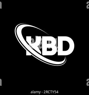 KBD circle letter logo design with circle and ellipse shape. KBD ...
