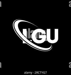 LGU logo. LGU letter. LGU letter logo design. Initials LGU logo linked ...