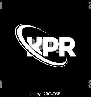 KPR circle letter logo design with circle and ellipse shape. KPR ...