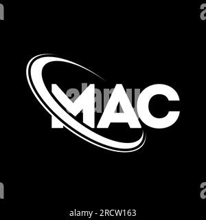 MAC circle letter logo design with circle and ellipse shape. MAC ...