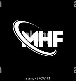 MHF logo. MHF letter. MHF letter logo design. Initials MHF logo linked ...