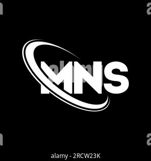 MNS logo. MNS letter. MNS letter logo design. Initials MNS logo linked ...