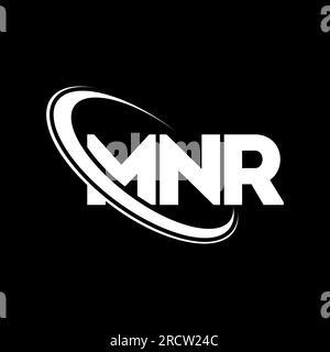 MNR circle letter logo design with circle and ellipse shape. MNR ...