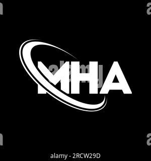 MHA logo. MHA letter. MHA letter logo design. Initials MHA logo linked ...