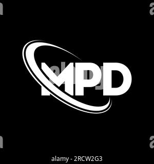 MPD logo. MPD letter. MPD letter logo design. Initials MPD logo linked ...
