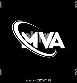 MVA logo. MVA letter. MVA letter logo design. Initials MVA logo linked ...
