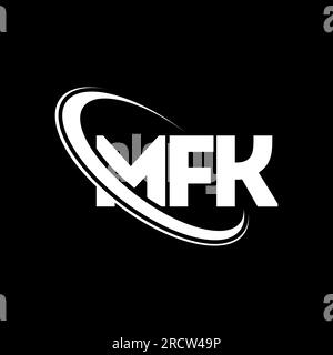 MFK logo. MFK letter. MFK letter logo design. Initials MFK logo linked ...