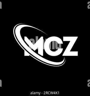 MCZ circle letter logo design with circle and ellipse shape. MCZ ...