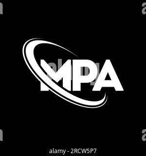 MPA logo. MPA letter. MPA letter logo design. Initials MPA logo linked ...