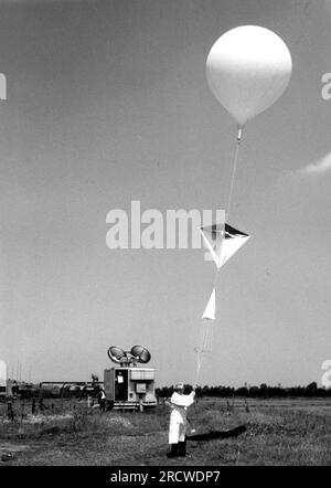 Balloon and Radiosonde Launch Stock Photo - Alamy