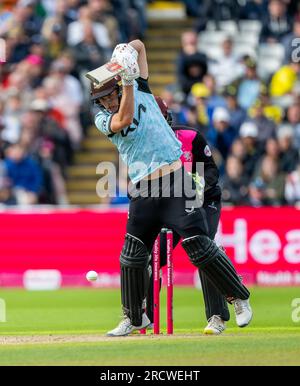 Jamie Smith batting for Surrey in the semi final of the Vitality Blast ...