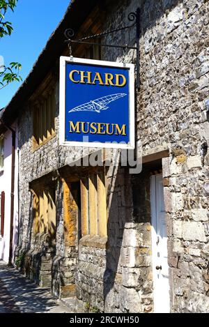 Front view of Chard Museum housed in a 16th century listed building ...