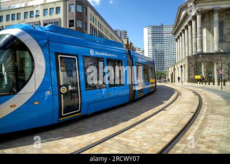 Birmingham Tram Victoria Square England UK Stock Photo - Alamy
