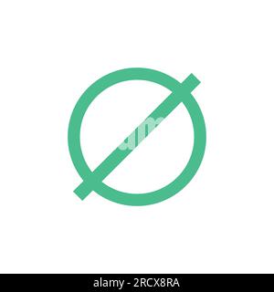 Empty set or null set or slashed zero icon symbol in mathematics Stock ...