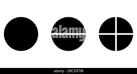 Circle semicircle quarter circle shape Stock Vector Image & Art - Alamy