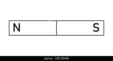 Bar magnet diagram for education illustration Stock Vector Image & Art ...