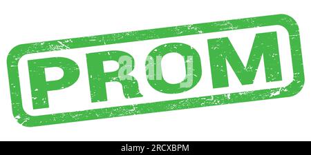 PROM text written on green grungy stamp sign Stock Photo - Alamy