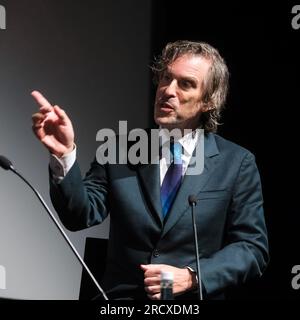 Mark Kermode and Brett Morgen photographed during Mark Kermode Live in ...