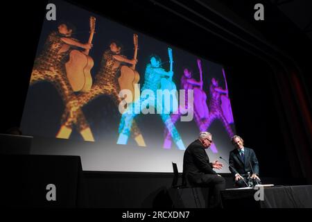 Mark Kermode and Brett Morgen photographed during Mark Kermode Live in ...