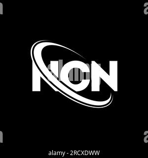 NCN circle letter logo design with circle and ellipse shape. NCN ...