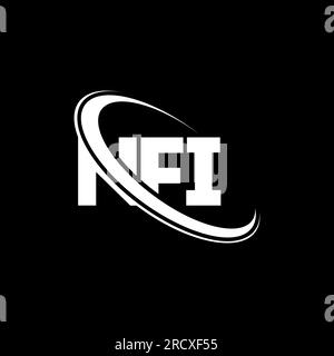NFI logo. NFI letter. NFI letter logo design. Initials NFI logo linked ...