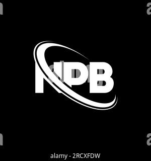 NPB circle letter logo design with circle and ellipse shape. NPB ...