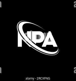 NPA letter logo design for technology company. NPA logo design black ...