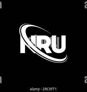 NRU logo. NRU letter. NRU letter logo design. Initials NRU logo linked ...