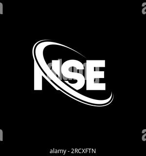 NSE logo. NSE letter. NSE letter logo design. Initials NSE logo linked ...