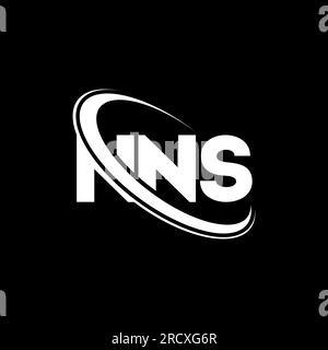 NNS circle letter logo design with circle and ellipse shape. NNS ...
