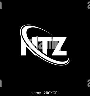 NTZ circle letter logo design with circle and ellipse shape. NTZ ...