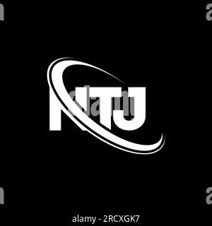 NTJ logo. NTJ letter. NTJ letter logo design. Initials NTJ logo linked ...