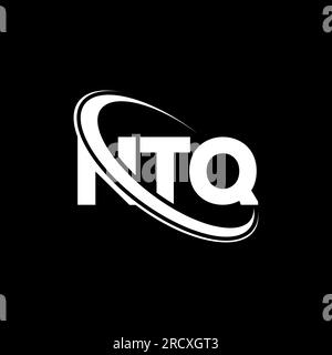 NTQ circle letter logo design with circle and ellipse shape. NTQ ...