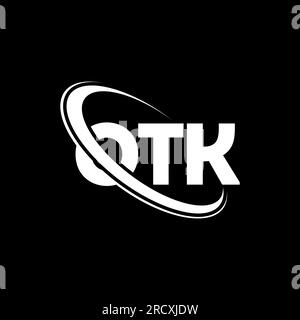 OTK letter logo design for technology company. OTK logo design black ...