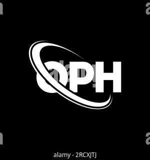 OPH logo. OPH letter. OPH letter logo design. Initials OPH logo linked with circle and uppercase ...