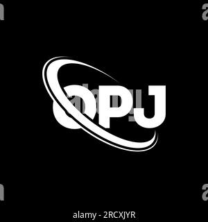 OPJ logo. OPJ letter. OPJ letter logo design. Initials OPJ logo linked ...