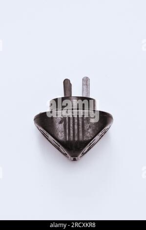 Art Deco Bakelite double adapter electrical plug showing one female ...