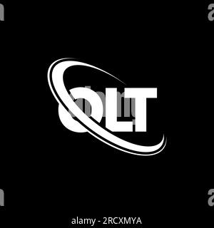 OLT circle letter logo design with circle and ellipse shape. OLT ...