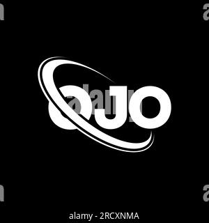 OJO letter logo design for technology company. OJO logo design black ...