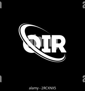 OIR circle letter logo design with circle and ellipse shape. OIR ...