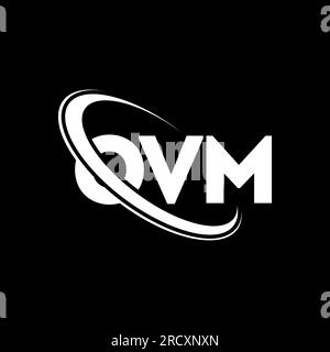 OVM logo. OVM letter. OVM letter logo design. Initials OVM logo linked ...