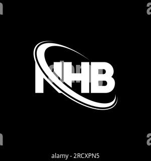 NHB logo. NHB letter. NHB letter logo design. Initials NHB logo linked ...
